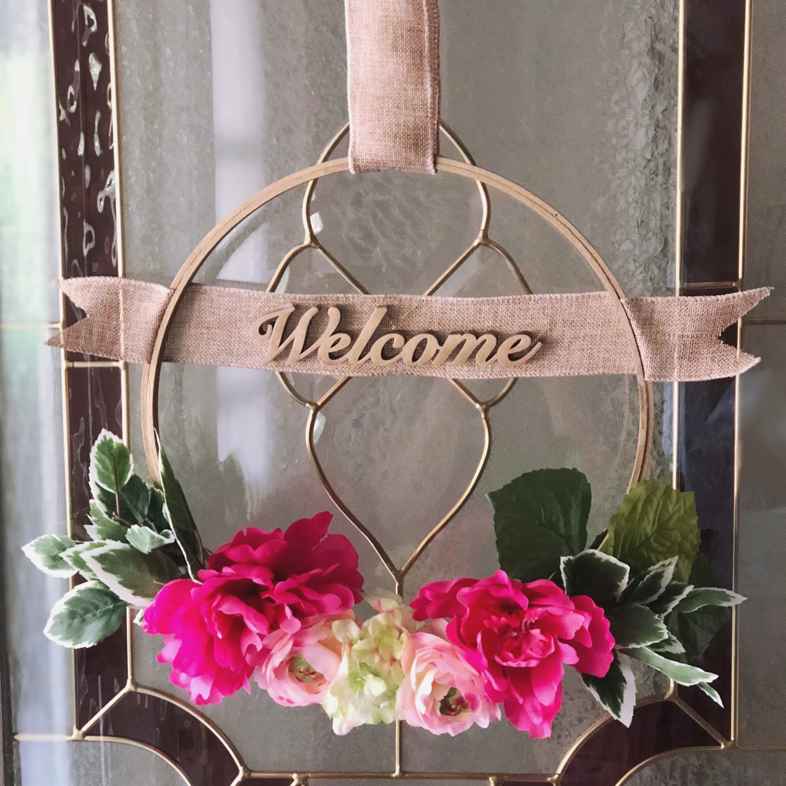 DIY Summer Embroidery Hoop Wreath - Curly Crafty Mom