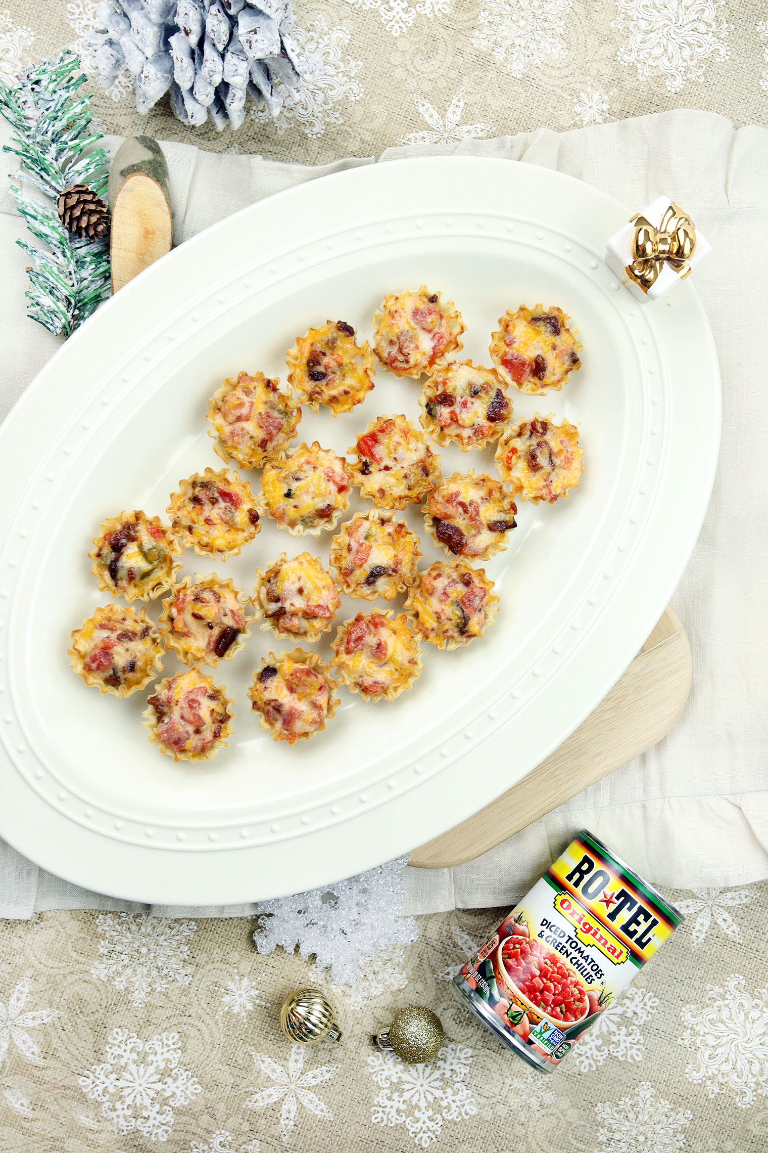 Oozy & Cheesy Bacon RO*TEL Appetizer Cups for Holiday Gatherings ...