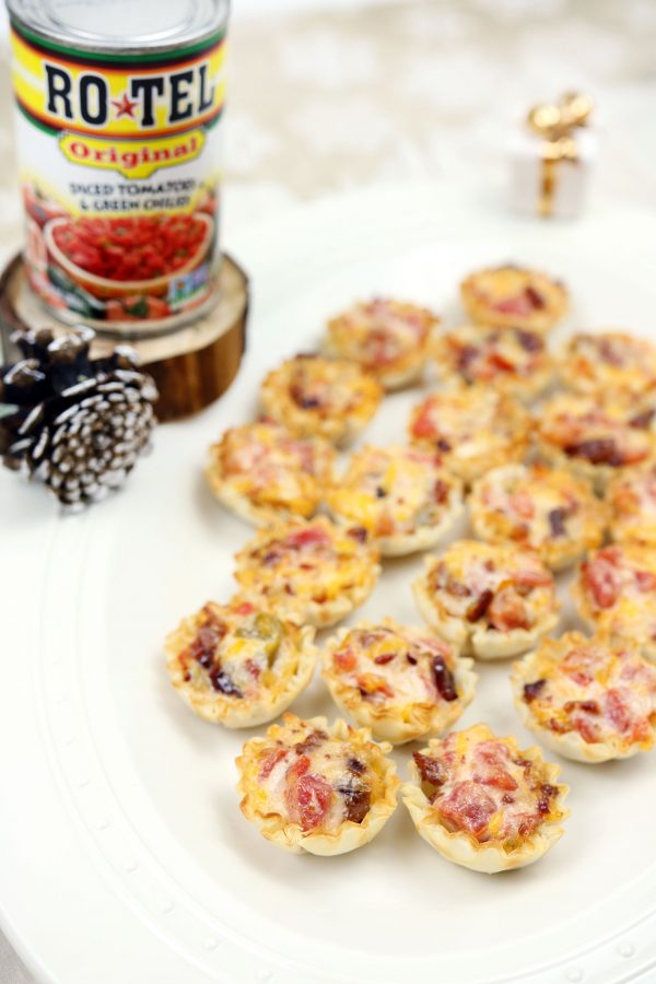 Oozy & Cheesy Bacon RO*TEL Appetizer Cups for Holiday Gatherings ...