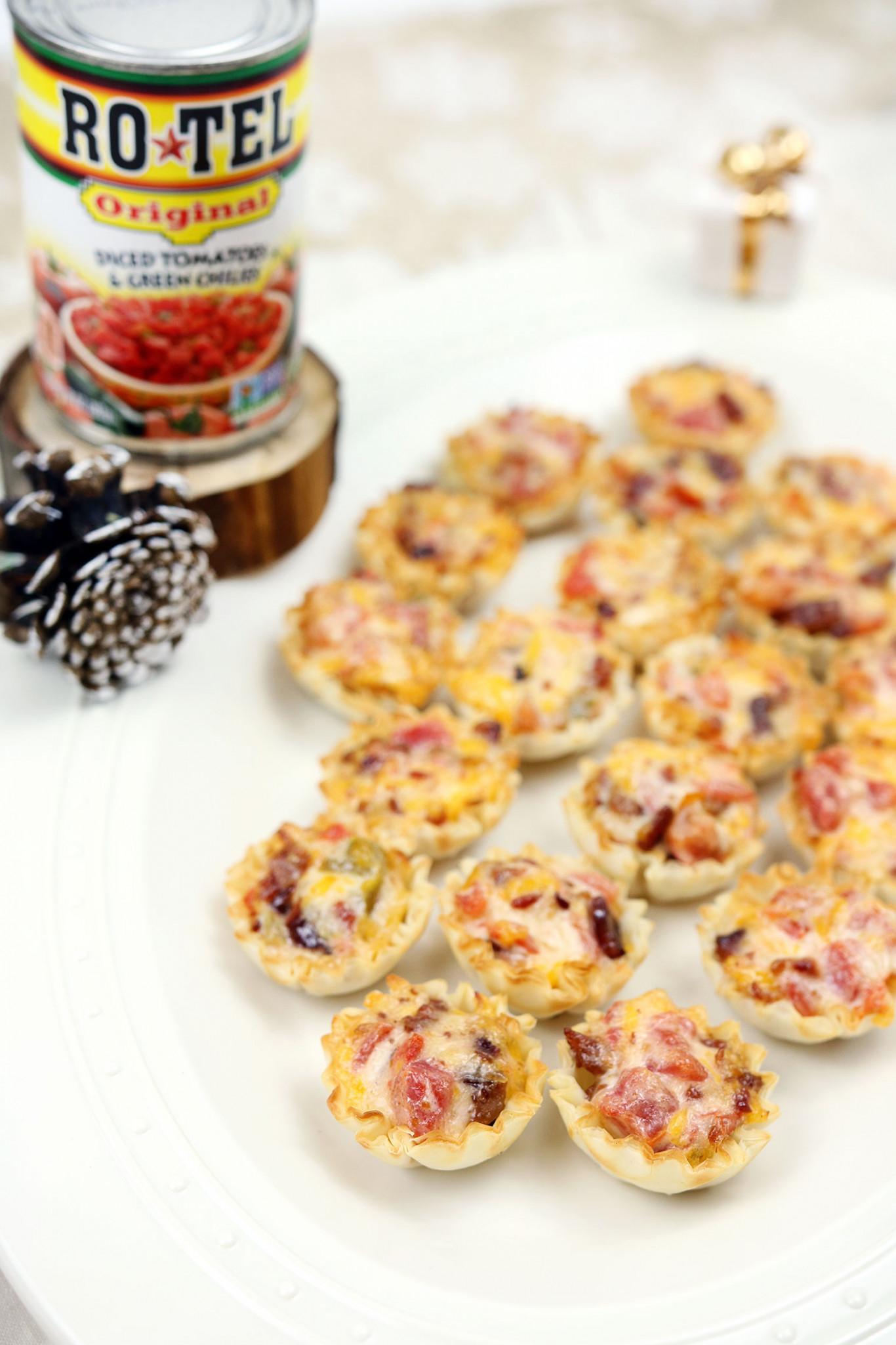Oozy & Cheesy Bacon RO*TEL Appetizer Cups for Holiday Gatherings ...