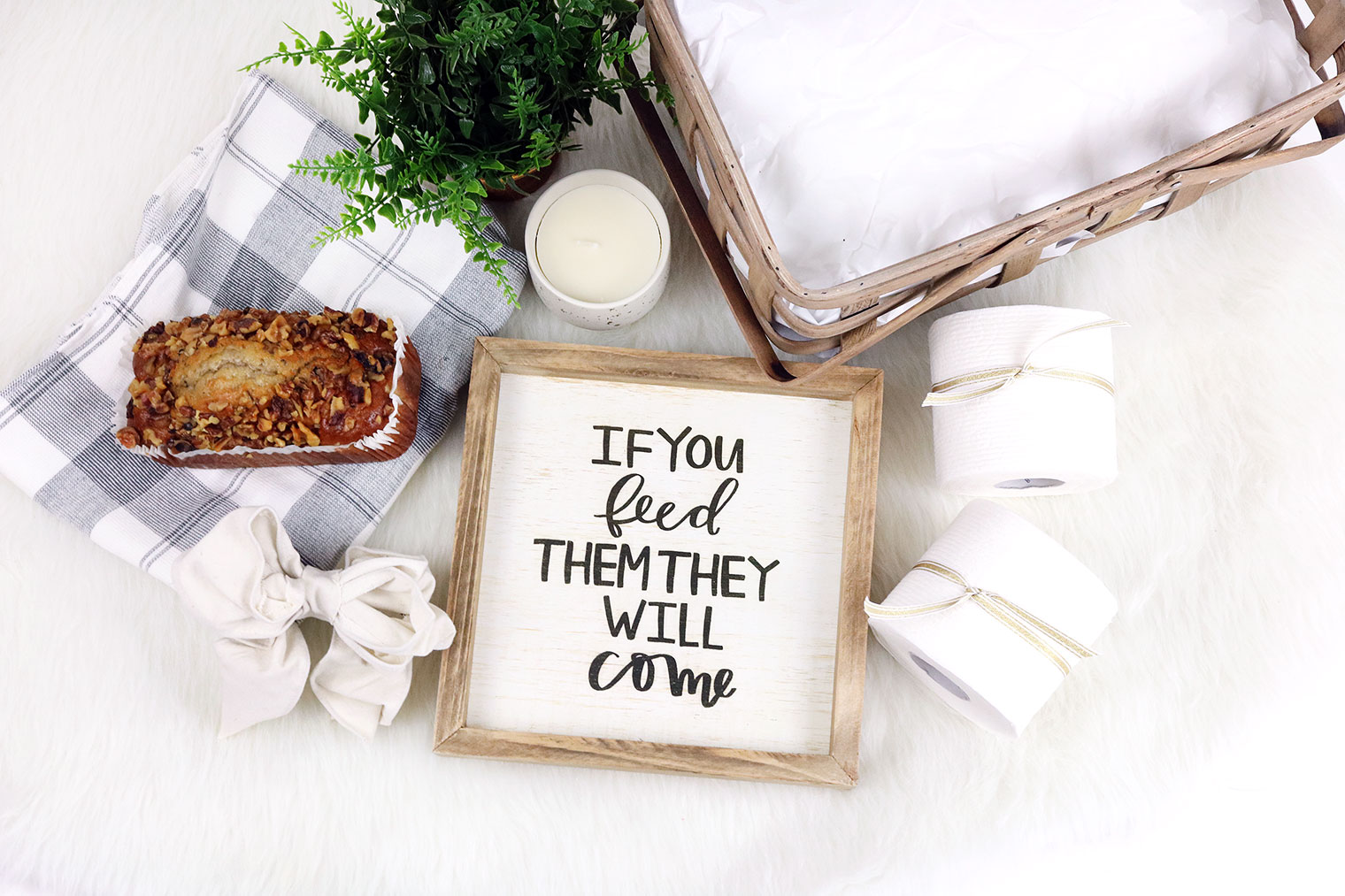 The Perfect Gift Basket for your Host - Curly Crafty Mom