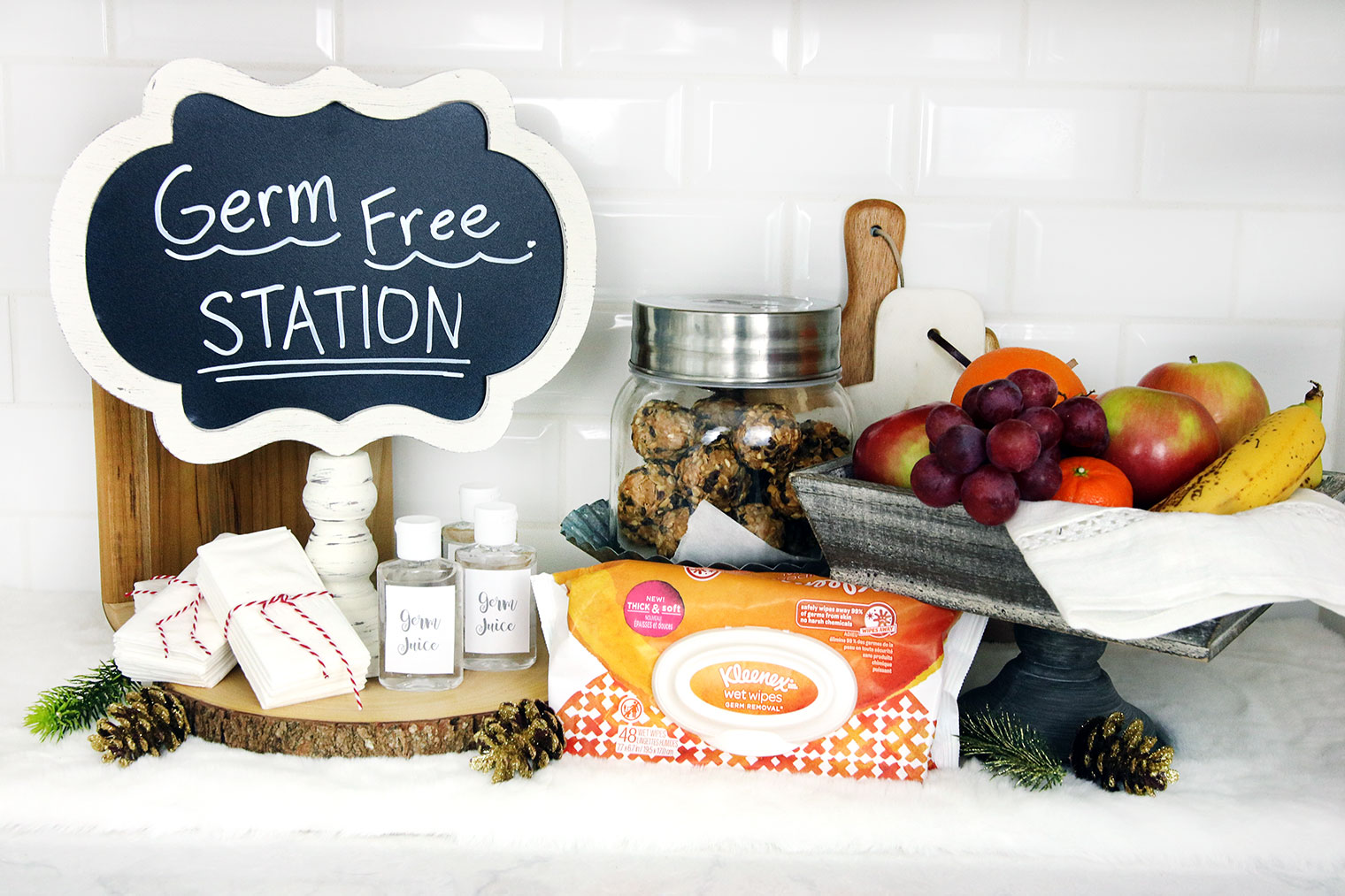 Setting up a Germ Free Station this Cold & Flu Season - Curly Crafty Mom