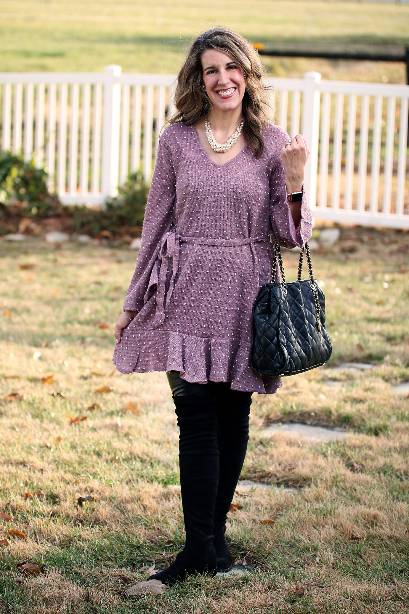 Thursday Fashion Files Link Up #189 – Cozy & Cute Holiday Dress - Curly ...