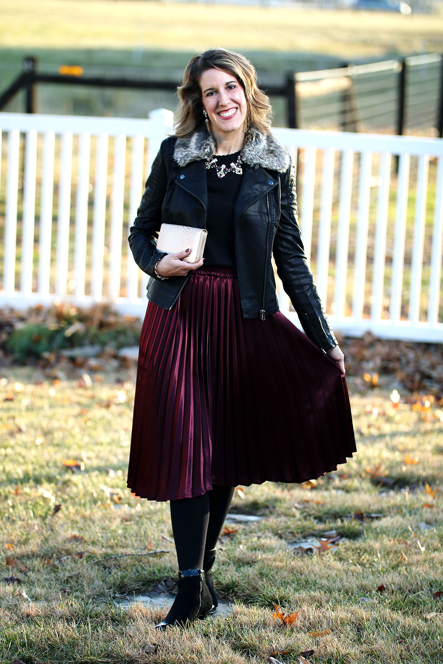 Thursday Fashion Files Link Up #191 – Glamming up a Moto Jacket for the ...