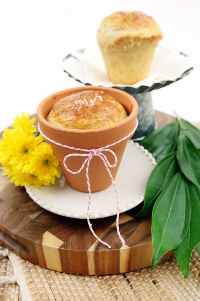 Flower Pot Bread, Perfect for Spring Dinner - Curly Crafty Mom