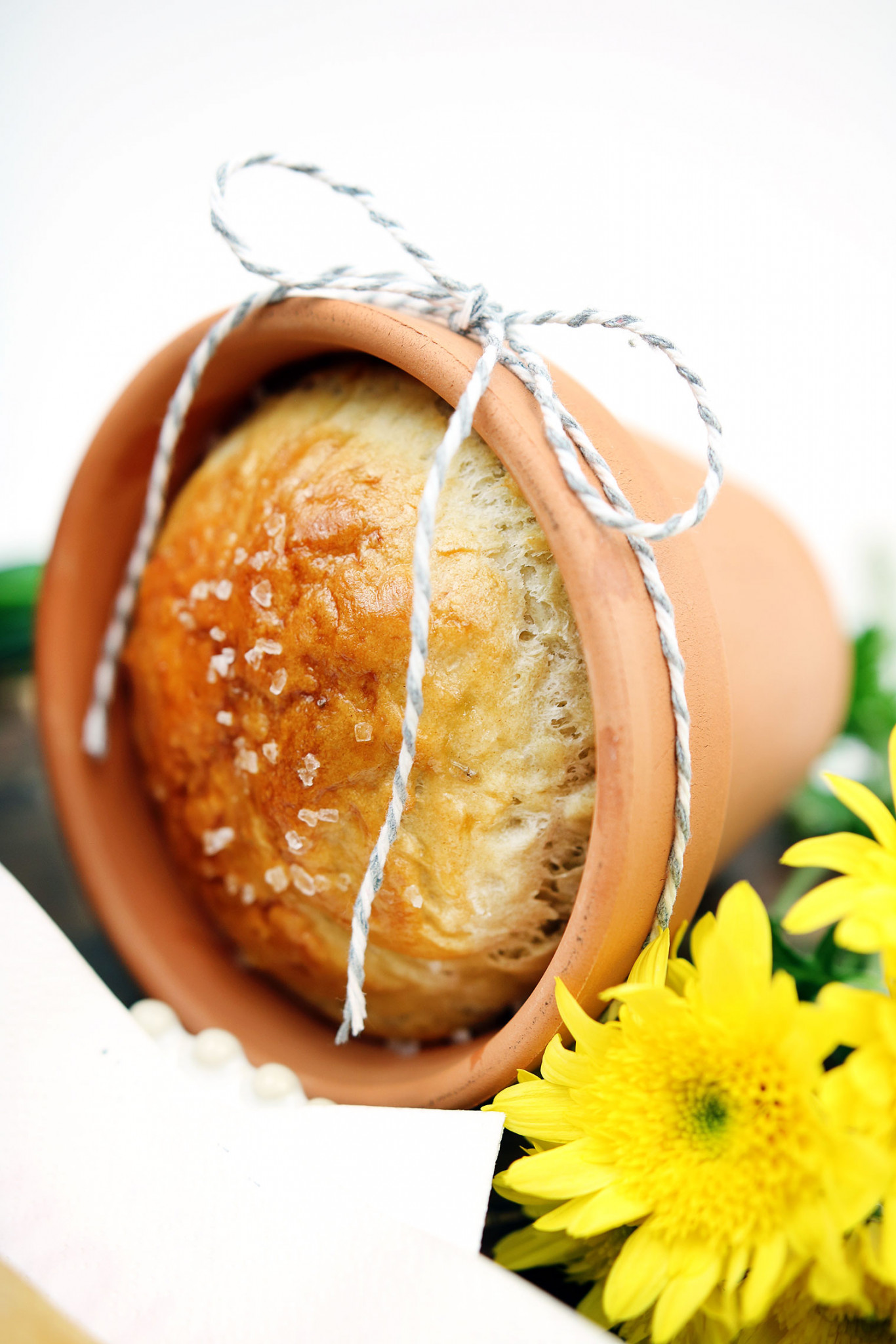 Flower Pot Bread, Perfect for Spring Dinner - Curly Crafty Mom