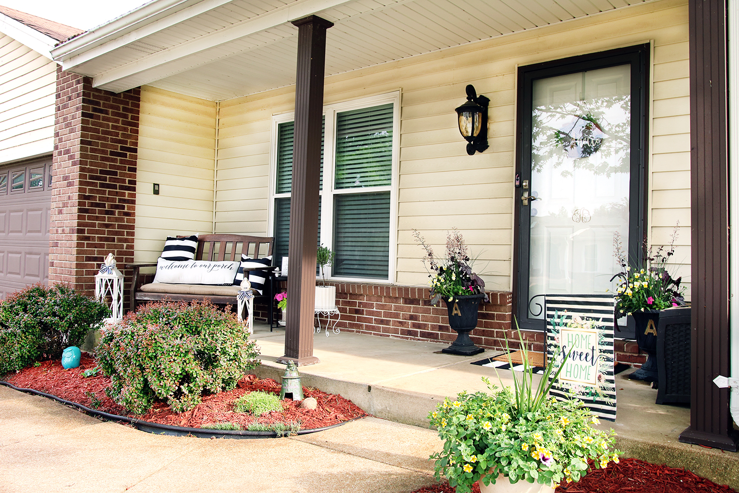 Farmhouse Front Porch Refresh {with ALL Amazon items!} - Curly Crafty Mom
