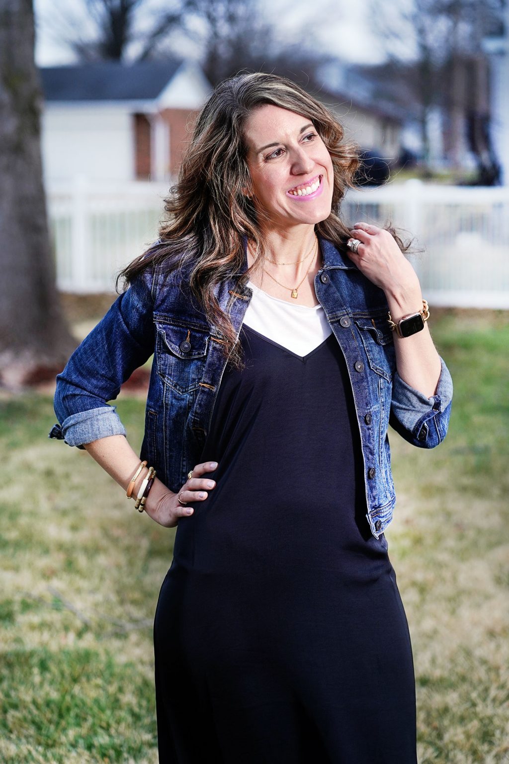 Styling a Slip Dress for the Spring - Curly Crafty Mom