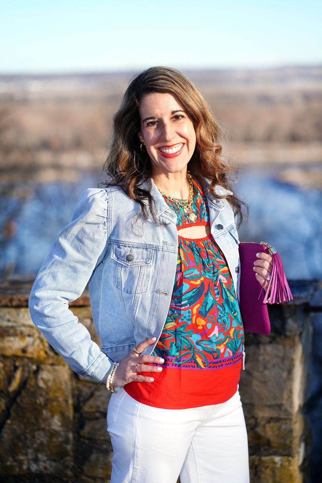 Dreaming I'm In Scottsdale With This Spring Outfit - Curly Crafty Mom